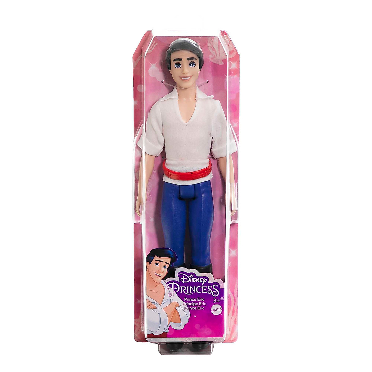Mattel Disney Princess Toys, Prince Eric Posable Fashion Doll in Signature Outfit, Inspired by The Little Mermaid Movie