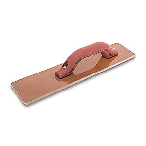 MARSHALLTOWN Resin Hand Float, 16 x 3-1/2 Inch, DuraSoft Handle, Laminated Canvas Resin, Concrete Tool, Easily Works Color Hardeners into Concrete, Square End, Concrete Tools, Made in USA, 4526D