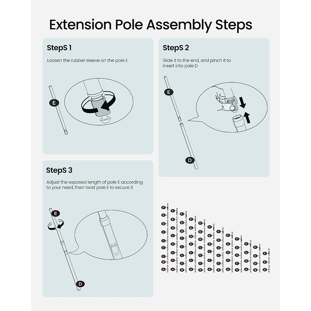 SONGMICS Corner Shower Caddy Tension Pole, 4-Tier Rust-Resistant Shower Organizer, Shower Shelf, No Drilling, 31.5 to 127.2 Inches, Height Adjustable Shelves, for Bathroom, Cloud White UBCB003W01