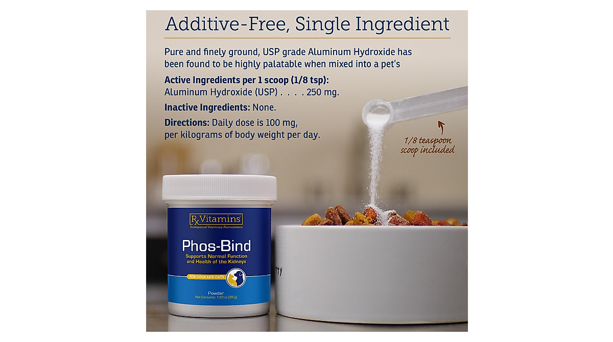 Rx Vitamins Phos-Bind Kidney Support Powder for Pets - 35g