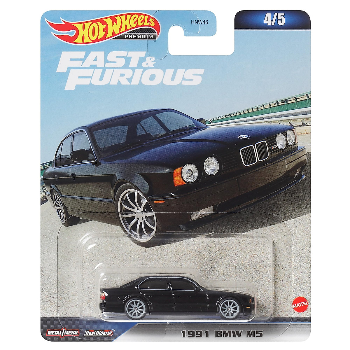 Hot Wheels HKD28 Fast and Furious - 1991 BMW M5 [3 Years Old and Up]