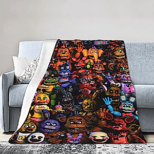 Super Soft Throw Blanket Air Conditioner Blanket Warm Cozy Flannel Blanket for Couch 50"x40"