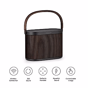Bang & Olufsen Beosound A5 - Portable Bluetooth Speaker with Wi-Fi connection, Carry-Strap, Dark Oak