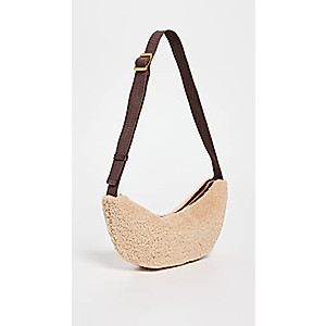 Loeffler Randall Women's Jillian Soft Crossbody Pouch, Timber/Natural, Tan, One Size