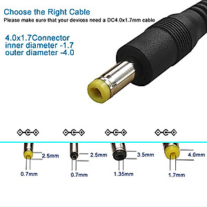 SIOCEN 3 Packs 4FT USB 2.0 A Male to DC 4.0mm x 1.7mm 5 Volt DC Barrel Jack Power Cable,DC 5V Power Plug Connector Charger Cord for Sony PSP 3000 2000 1000,Tablet,Cellphone,Laptop,Netbook,Electronics
