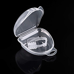 Gergxi Mouth Guard Brace,GergxiAnti Grinding Teeth Protector Dental Mouth Guard Grinding Bruxism Gum Shield, 40x30mm(1.57x1.18in)