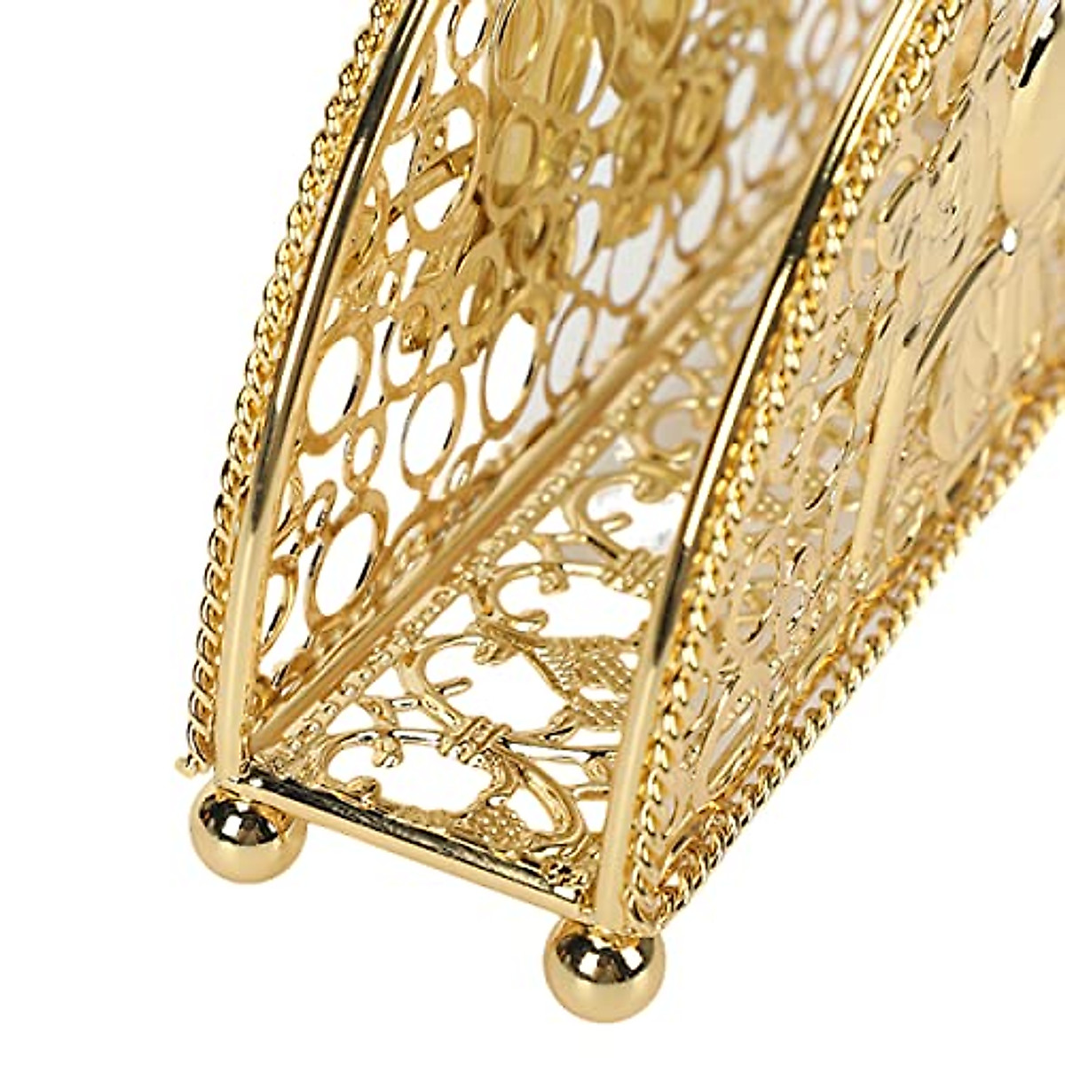 Napkin Holder Gold Paper Dispenser: Modern Metal Napkin Holder for Kitchen Dining Tables - Paper Cocktail Napkins Holders Organizer for Kitchen Restaurant Home Décor