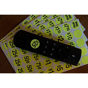 Sunburst Systems 4150 Yard Neon Yellow (10) Large Label 4150 Kit Includes (3) All-Weather Yard Sale Signs, (200) Pre-Priced Stickers , 11x14 inches