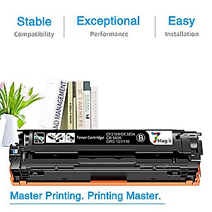 7Magic Compatible Toner Cartridge Replacement for HP 131X CF210X 131A CF210A HP Laserjet Pro 200 Color MFP M276nw M251nw M251n M276n Printer CF211A CF212A CF213A (Black Cyan Yellow Magenta, 4-Pack)