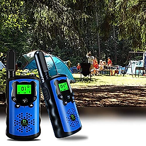 TOWOLD 3 Pack Kids Walkie Talkies, Toys for 4 5 6 7 8 Year Old Boys and Girls 22 Channels 2 Way Radio Boys Toys Gifts for Boys on Birthday,Outside Adventures and Camping(Orange Blue Yellow)