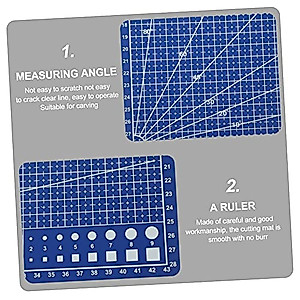 Didiseaon Cutting Mat Quilting Cutting Mats Double-sided Cutting Pads Cutting Mat 24 x 36 Rotary Cutter and Mat Cutting Board Pp Cutting Pads Craft Cutting Mat Double Sided Blue Pp A3 Table