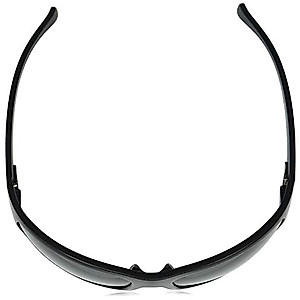 Peppers Sport Polarized Oval Sunglasses, Shiny Black, 66x19x125mm