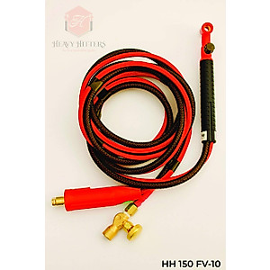 Heavy Hitters Tig Rig 150 amp package 15ft cables HH150FV-15, Air Cooled Two Piece Welding Torch.