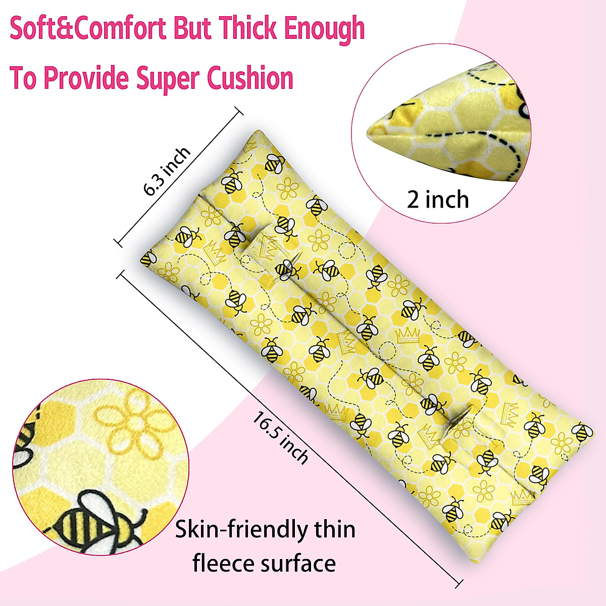 Mastectomy Pillow Hysterectomy Pillows C Section Recovery Must Haves Essentials Products Seat Belt Cushion Post Surgery Gifts for Women Breast Pillow Cushion with Insert Ice Pockets