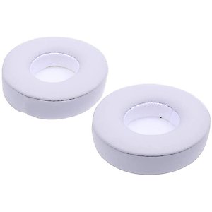 Miruchertter Beats Solo 2 & 3 Earpad Replacement - Memory Foam Replacement Ear Pads Wireless Headphone Covers Headset Pads Sponge Earpads Cushions Compatible with Beats Solo 3 Solo 2 (White)