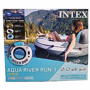 Intex River Run 53” Red Inflatable Tube (2 Pack) & Blue Inflatable Tube (2 Pack)