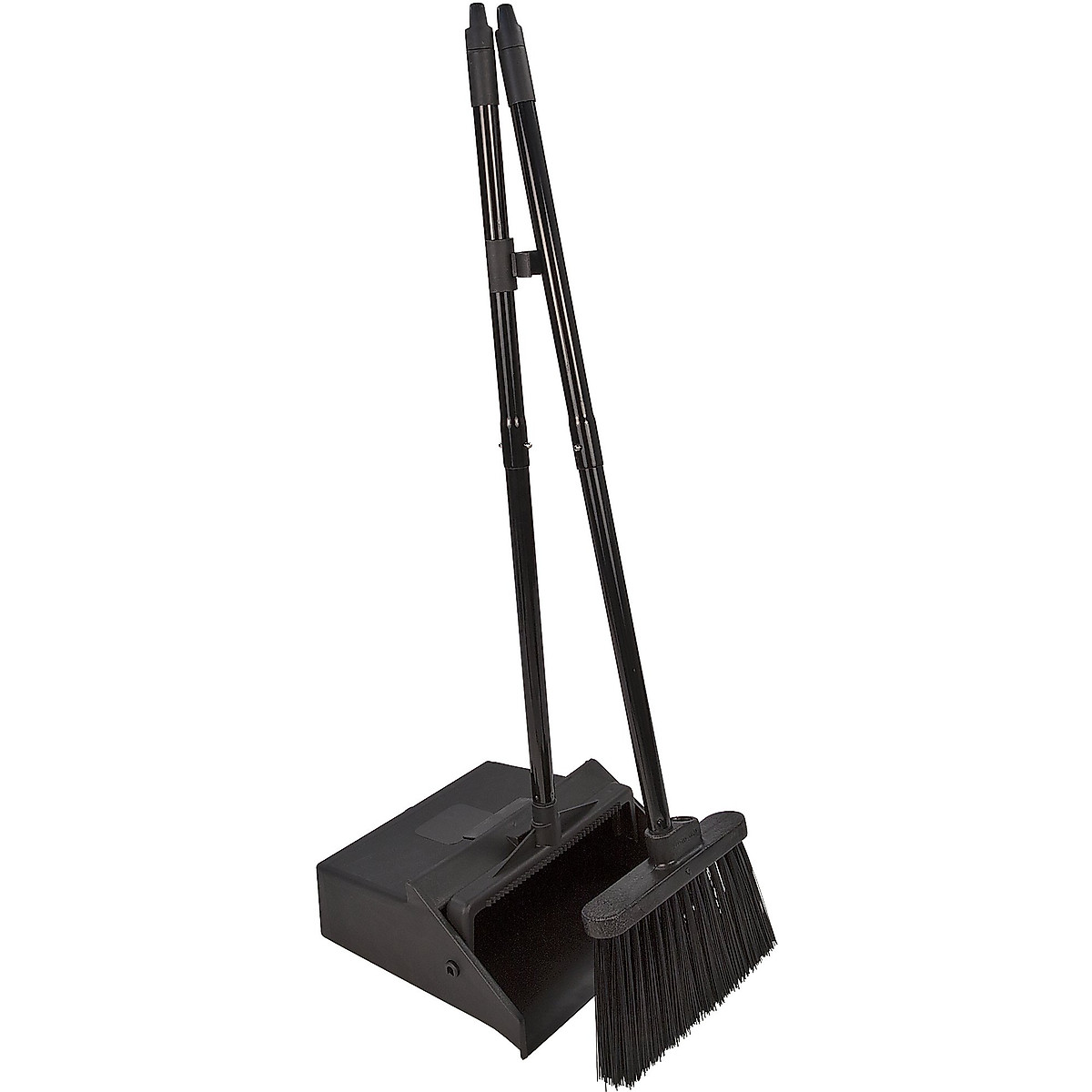 Carlisle Paddles 36141503 Duo-Pan Plastic Lobby Pan and Duo-Sweep Broom Combo, 36 Overall Length x 11-51/64 Width, Black (1-Pack) 36141503-1 0