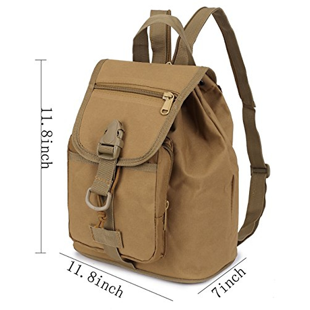 Tactical Backpack Mini Military Rucksack Water Resistant Backpack for Mens 10L