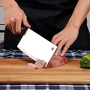 Kitory Cleaver Knife - German Steel Chopper Slicer - Super Sharp Full Tang Chinese Chef's Knife, Kitchen 2023 Gifts For Women and Men