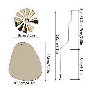 Garosa Round Triangular Tray Rotating Candlestick Scented Candle Romantic Revolving Lantern Table Rotating Candle Holder Spinning Candle Holder for Home Decoration Party(Little Fairy)