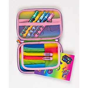 A FOR ADLEY Unicorn Rainbow Art Pouch and Pencil Case, A Fun Way to Store All Your Coloring And Drawing Necessities Complete With Custom Markers, Pens and Stickers