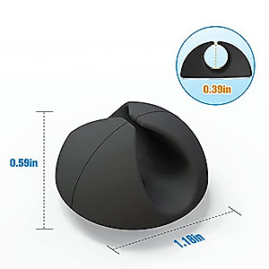 12 Pack Cable Clips, Znben Cord Organizer Holder Adhesive Cord Management Charger Wire Holder Clips for Desk, Home, Office, Car, Cubicle, Nightstand - Black