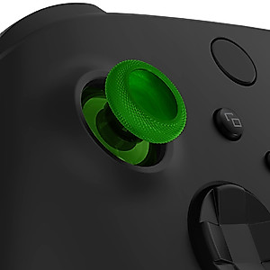 eXtremeRate Replacement Thumbsticks for Xbox Core Wireless Controller, Joysticks Repair Kit for Xbox Series X/S Controller, Custom Analog Stick Buttons for Xbox One S/X/Elite Controller - Clear Green