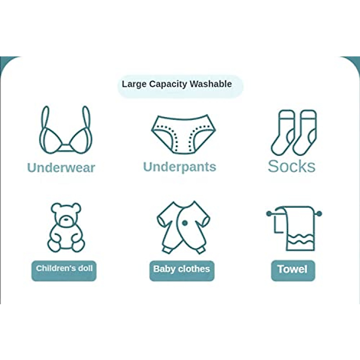 Mini Washing Machine - 27W High Power Turbo Washer Multifunctional Portable Washing Machine USB Powered Mode, Suitable for Travel, Camping, Student Dorm, Business Travel