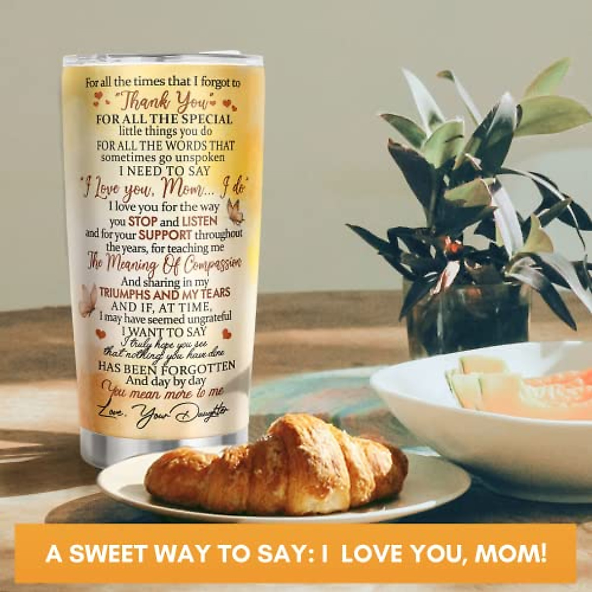 Pawzity Gifts For Mom from Daughter - Daughters Mothers Day for Mom, Mother's Birthday Mother Ideas 20 Oz Tumbler