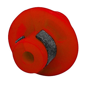 Truglo Durable Soft Rubber Superior High-Performing Easy-to-Install Bow Hunting Archery Slotted Kisser Button, Red