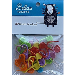 Bernat Blanket Extra Yarn, Jumbo Gauge #7, 2-Pack (Teal Dreams) Bundle with Bella's Crafts Stitch Markers