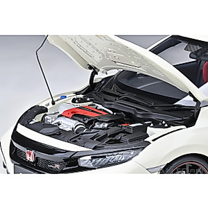 2021 Civic Type R (FK8) RHD (Right Hand Drive) Championship White 1/18 Model Car by Autoart 73220