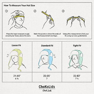 CHOK.LIDS Waterproof Winter Trappers Unisex Premium Strength Ushanka Ear Flap Chin Strap Cold Weather Outdoor (Black)