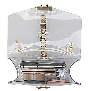 lola mae Clear Purse Crossbody Handbag For Women See Through Jelly Transparent Satchel Shoulder Bag for Concert Sport Event (LM6562)