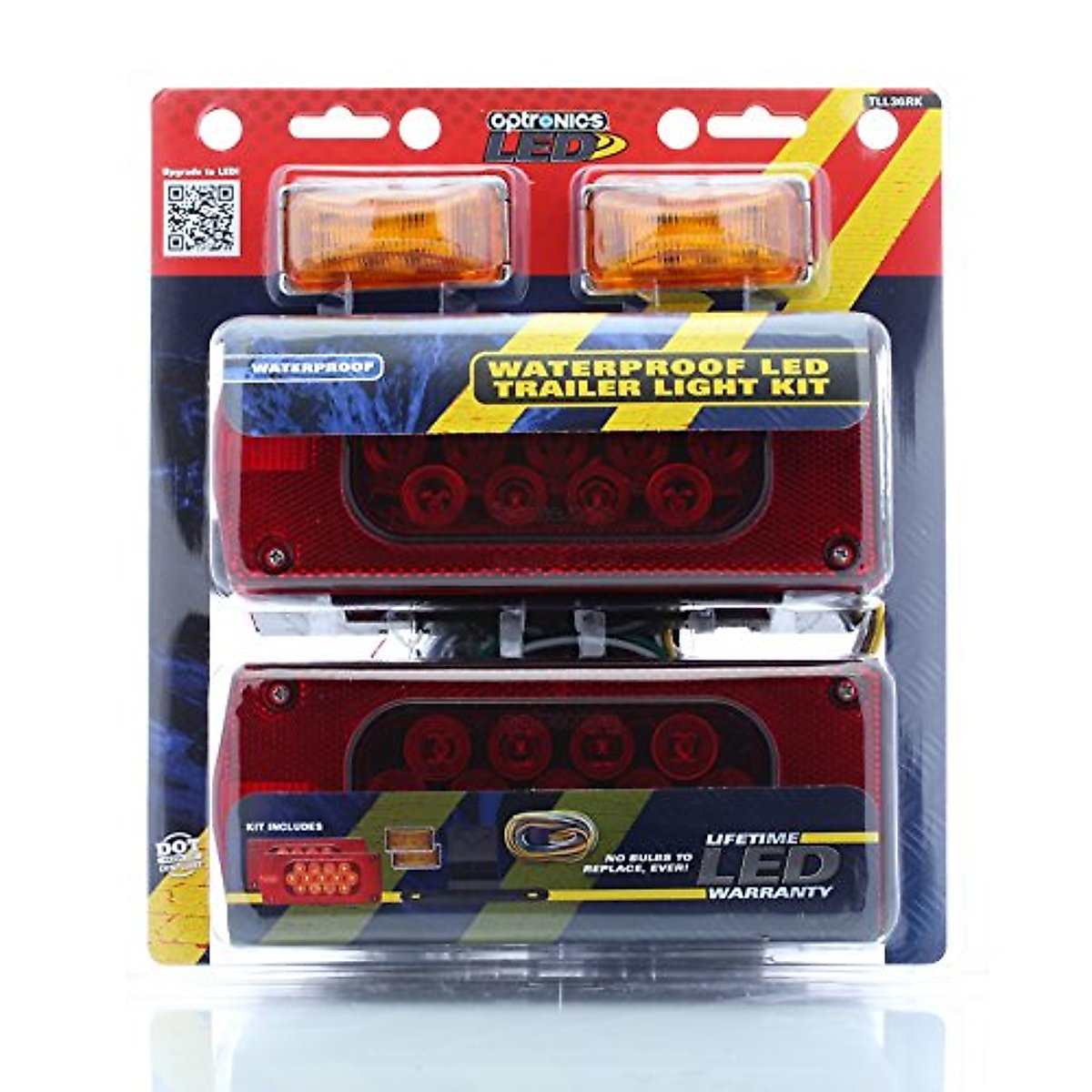 Optronics TLL36RK Red Rectangular Combination Tail Light Kit