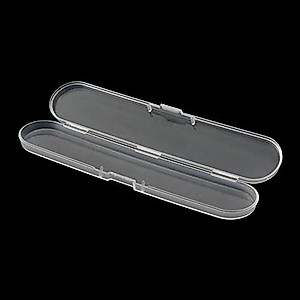 Tighall 5PCS Plastic Acne Needle Storage Box Ear Wax Pick Case Digital Thermometer Storage Case Containers Thermometer Case Portable Orginizer Case for Beauty Tool Ear Pick Brush Craft(Transparent)