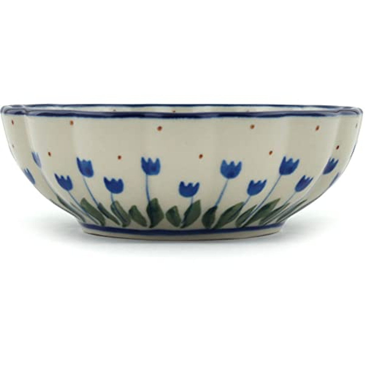 Polish Pottery Bowl 5-inch Water Tulip