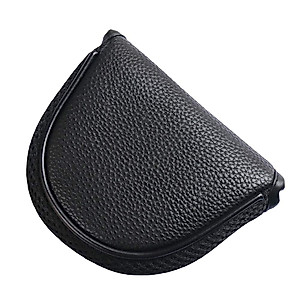 HISTAR Golf Mallet Putter Headcover for Taylormade Scotty Cameron Odyssey Velcro (Black)