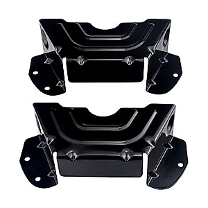 DECKMAN Lawn Mower Parts 783-06424A-0637 783-06424A Black Deck Belt Cover, Compatible with MTD Craftsman Troy-Bilt Lawn Mower Parts 783-06424A, Fits 42" 46" Deck Spindle Pulley Belt Guard Cover (2)