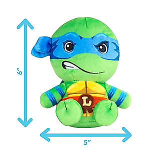 Club Mocchi-Mocchi- Teenage Mutant Ninja Turtles Plush - TMNT Leonardo Plushie - Ninja Turtle Stuffed Animal Toys and Room Decor - Plush Collectible TMNT Figures - 6 inch