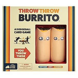 Throw Throw Burrito by Exploding Kittens - A Dodgeball Card Game - Family-Friendly Party Games - for Adults, Teens & Kids - 2-6 Players
