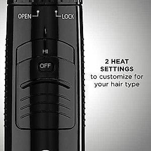 Conair 2-in-1 Hot Air Curling Combo, Includes 1.5-inch Curl Brush and 1-inch Aluminum Bristle Brush