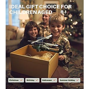 SYMA RC Helicopters, S51H Remote Control Helicopter 2.4GHz Military Army Helicopter Toys for Boys Girls Kids with Altitude Hold, One Key Take Off/Landing, LED Light, Low Battery Reminder