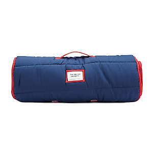 Baby Boom Funhouse MVP Sports Nap Mat Set - Includes Pillow and Fleece Blanket – Great for Boys Napping during Daycare or Preschool - Fits Toddlers, Blue