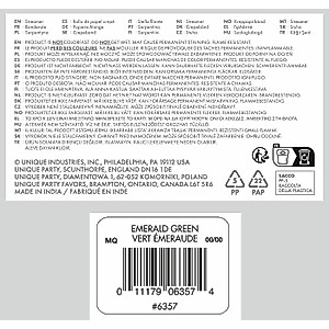 Unique Industries Crepe Paper Streamer, 81ft, Emerald Green