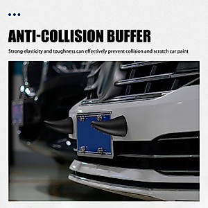 Fogfar 2 PCS 3D Devil Horns Sticker, Car Roof Sticker, Bumper Decor Anti Collision, Halloween Car Decorations, Fit for Car Truck Helmet Motorcycle (Black)