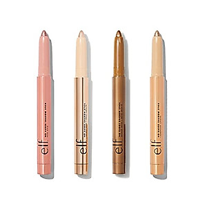 e.l.f. No Budge Shadow Stick, Longwear, Smudge-Proof Metallic Eyeshadow, Perfect Pearl, 0.056 Oz (1.6g)
