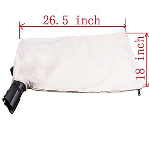 BH-Motor New Blower Debris Vacuum Bag For Toro 127-7040 108-8994 Replaces # 51436 51563 51581 51594 51599 51609 51619 51621