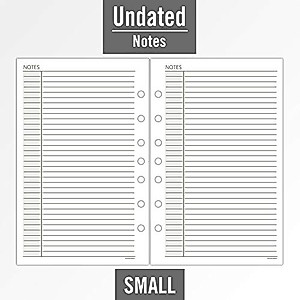 AT-A-GLANCE Day Runner Lined NotePad Pages, 87275 DAY-TIMER, Refill, Loose-Leaf, Undated, for Planner, 5-1/2" x 8-1/2", Size 4, 32 Sheets/Pack (031-3)