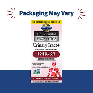 Garden of Life Dr. Formulated - Acidophilus Probiotic Supports Urinary Tract Health Digestive Balance - Gluten Dairy and Soy-Free, 60 Count